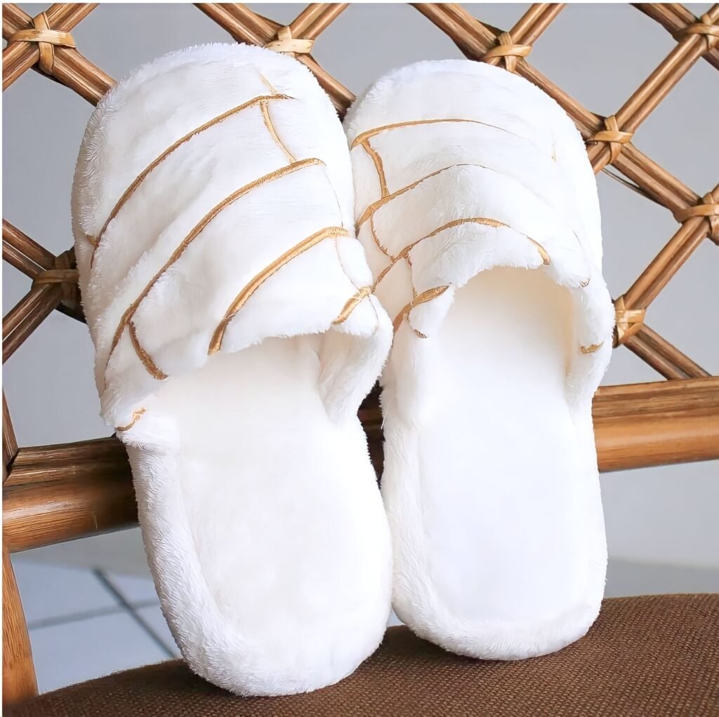 Pantufla Concha Pan Dulce Pantuconcha Afelpada Bordadas – Zapateria Linda
